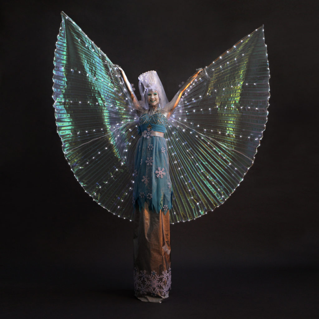 Snow Queen Stilt Walker Children’s Themed Party Entertainment London